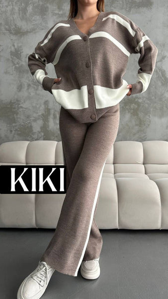 Ensemble en maille contrastée – kiki